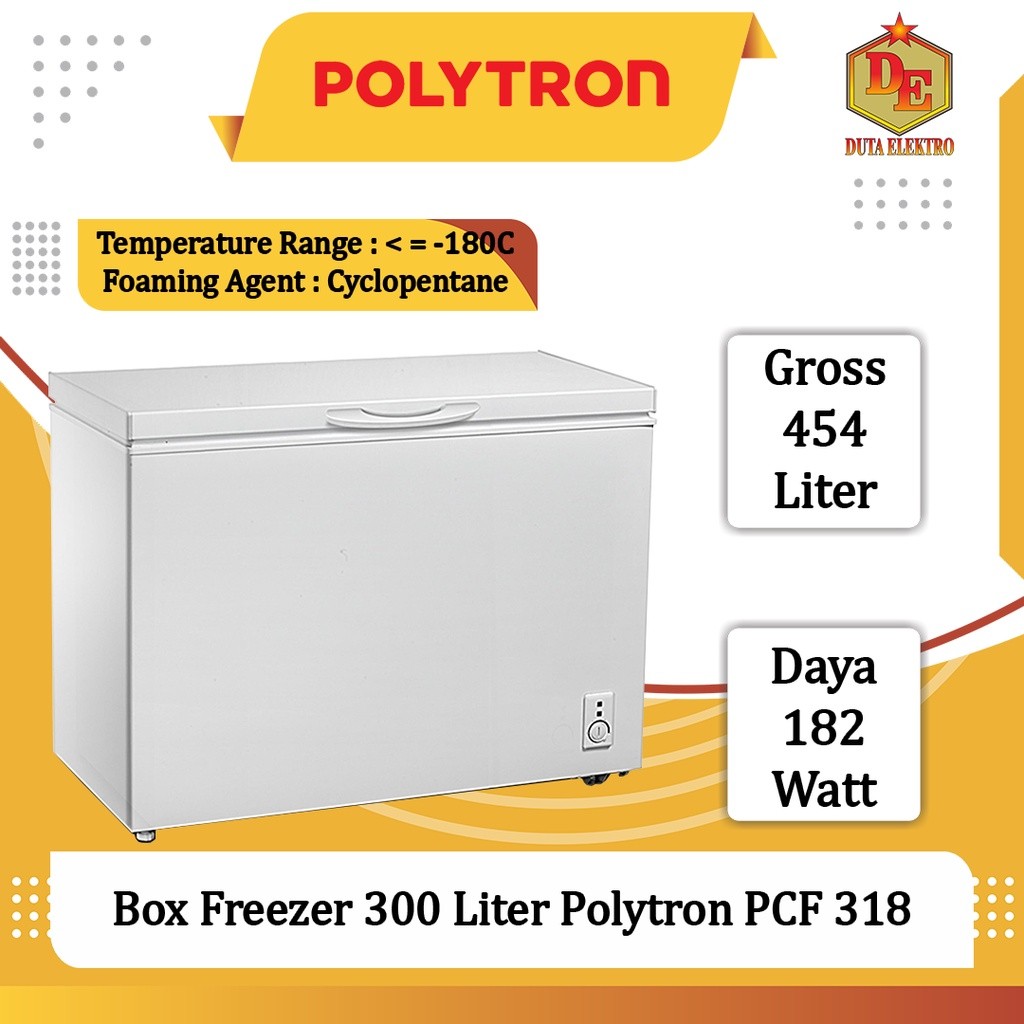 Jual Box Freezer Polytron PCF 318 Chest Freezer 300 Liter | Shopee ...
