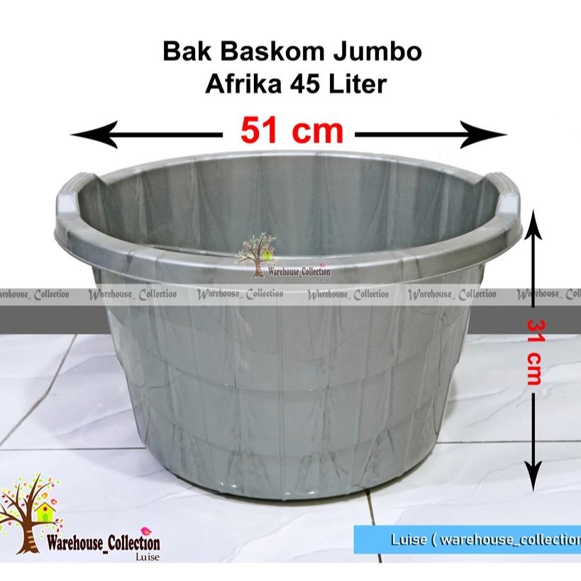 Jual Bak Air Besar Ukuran Jumbo Afrika 45 Liter || Jolang & Ember ...