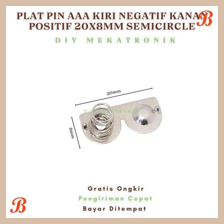 Jual | DE | PLAT PIN TERMINAL BATERAI AAA SEMICIRCLE PCB 3A A3 SETENGAH ...