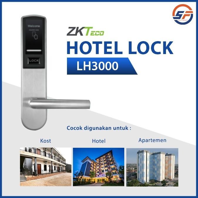 Jual ZKTeco LH3000 Hotel Lock + Encoder RFID Reader / Smart Door Lock ...