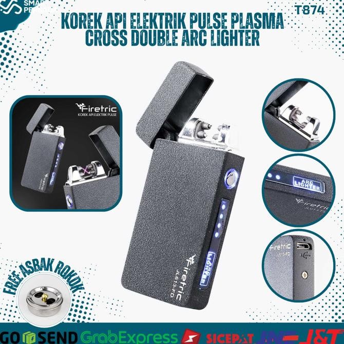 Jual Korek Api Unik Elektrik Cross Double Plasma Mancis USB Cas Listrik ...