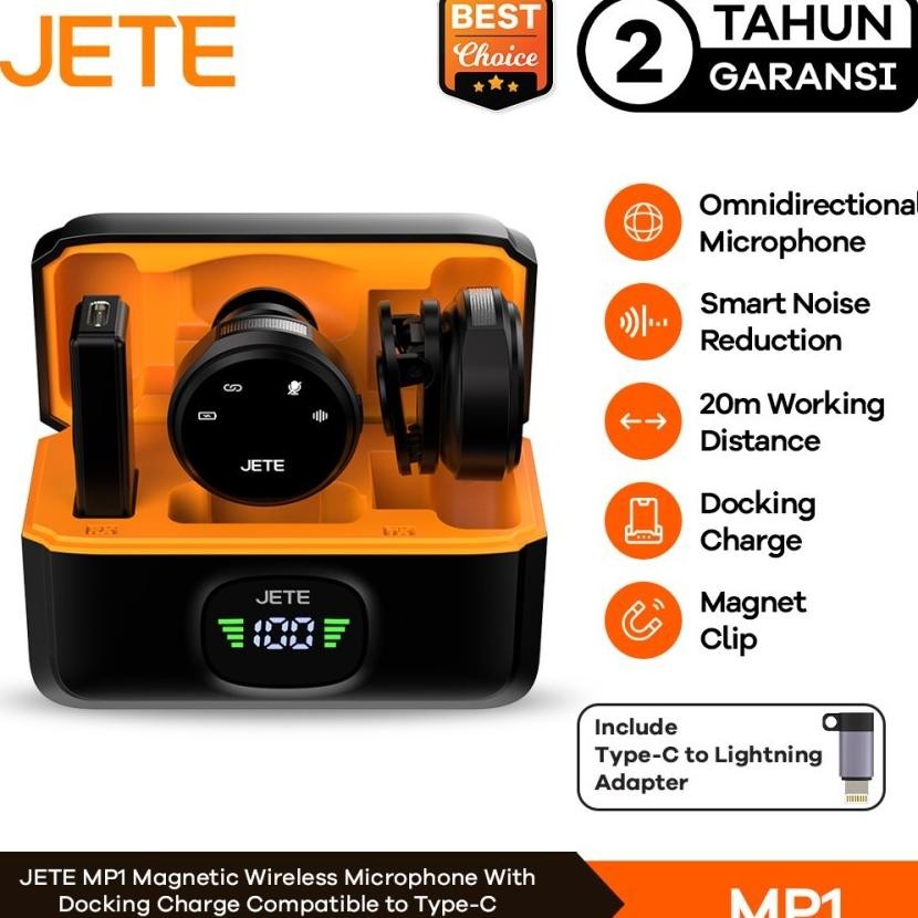 Jual Jete Mp1 Crophone Wirele Magneti With Charging Do Free Adapter ...