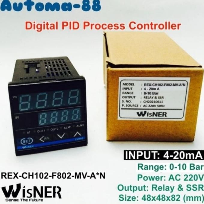 Jual WISNER CH102-F802-MV-AN Input 4-20mA AC 220V Digital PID Controller | Shopee Indonesia