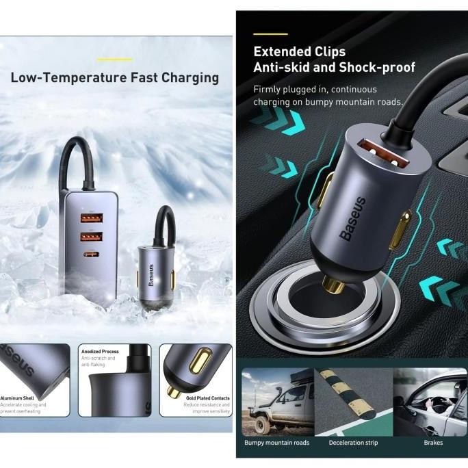Jual Baseus Charger Mobil 120W Share Together Pps Fast Charging Multi ...