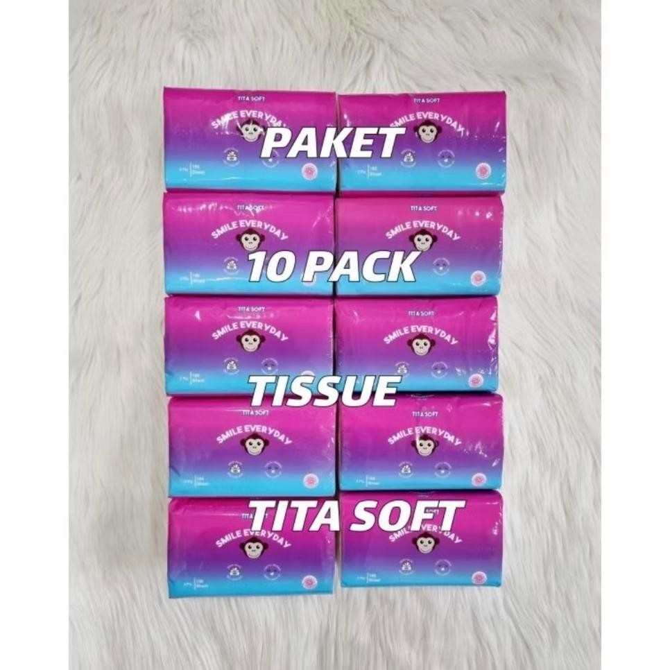 Jual 10 Pa Tiue Tita Oft Facial 180 Heet Titaoft 360 Heet 2 Ply Rangap Tiu Wajah Halu | Shopee ...