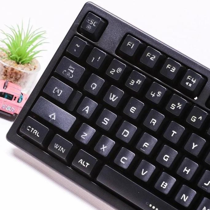 Jual Murah Ajazz Dks100 Full-Size Membrane Keyboard Wired White ...