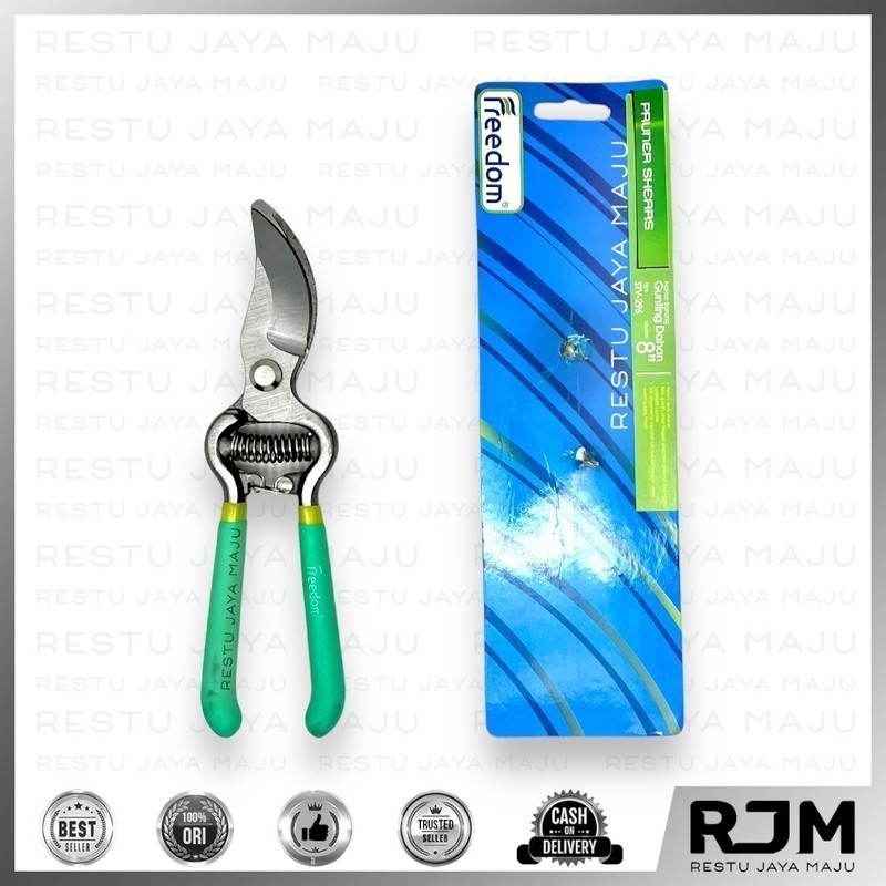 Jual [12 pcs] FREEDOM Gunting Dahan 8 " inch Bunga Ranting Tanaman ...