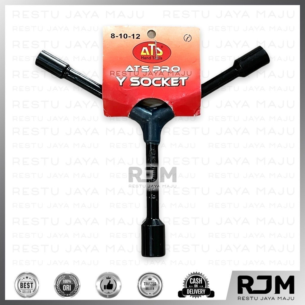Jual ATS Kunci Sock Y Hitam 8 9 10 11 13 12 14 17 - Pro Y Socket Sok Y ...