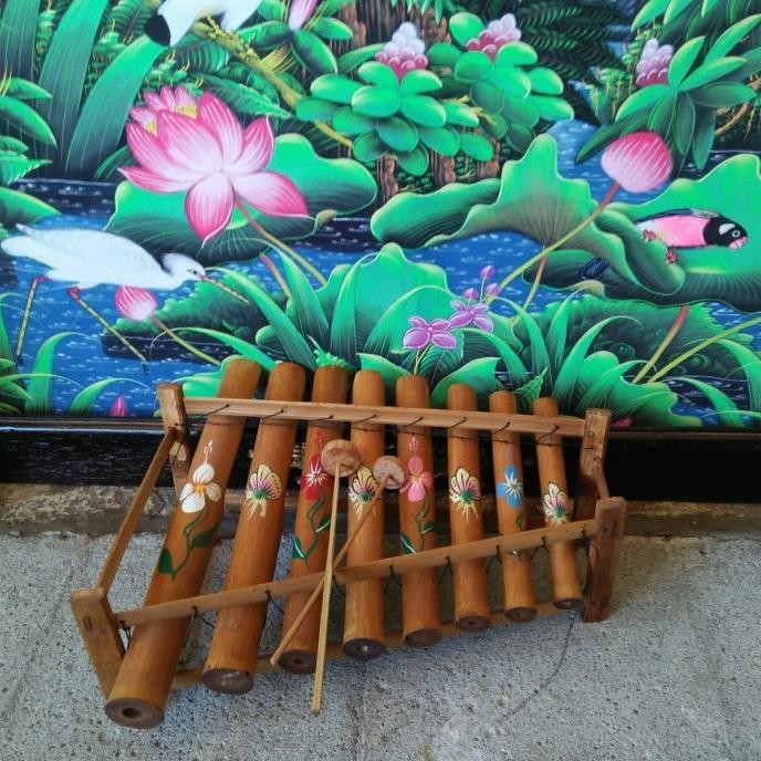 Jual :=:=:=:=] Rindik bambu kecil alat musik tradisional Bali | Shopee ...
