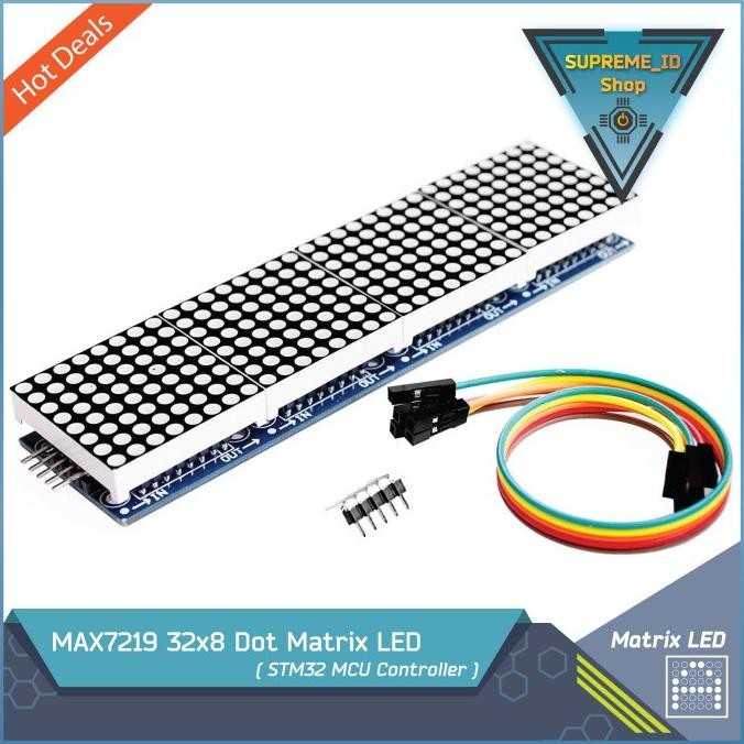 Jual Max7219 32X8 Dot Matrix Led Animated Animasi Display + Mcu Controller For Microcontroller ...