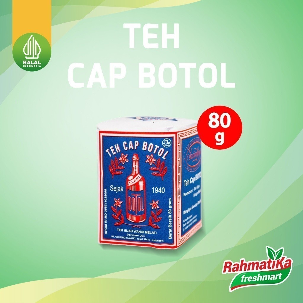 Jual Teh Cap Botol Bubuk 80 gram (Biru) | Shopee Indonesia
