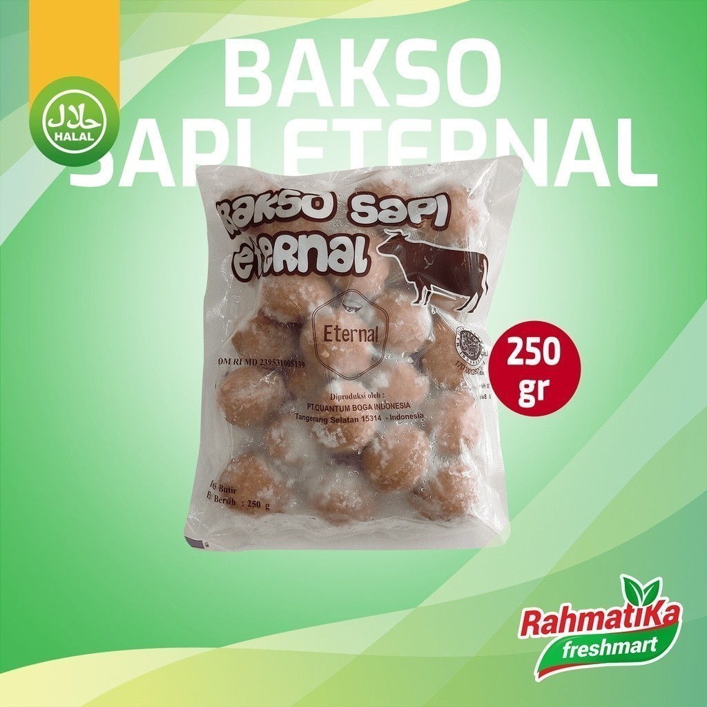 Jual Bakso Sapi Eternal / Baso Sapi Eternal 250 gram (Frozen Food ...