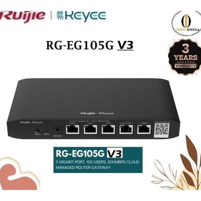 Jual Ruijie Reyee RG-EG105G V2 EG105G Series Cloud Managed Router EG105 G | Shopee Indonesia
