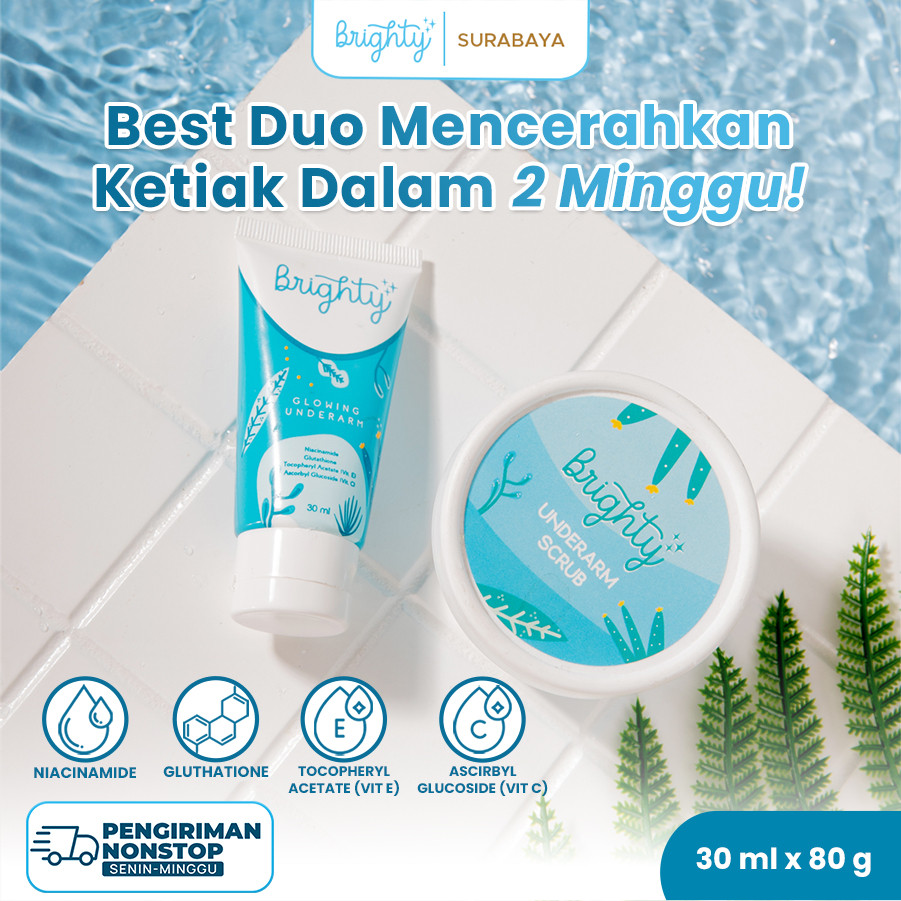 Jual Brighty Glowing Underarm X Underarm Scrub Terbaik No,1(Limited ...