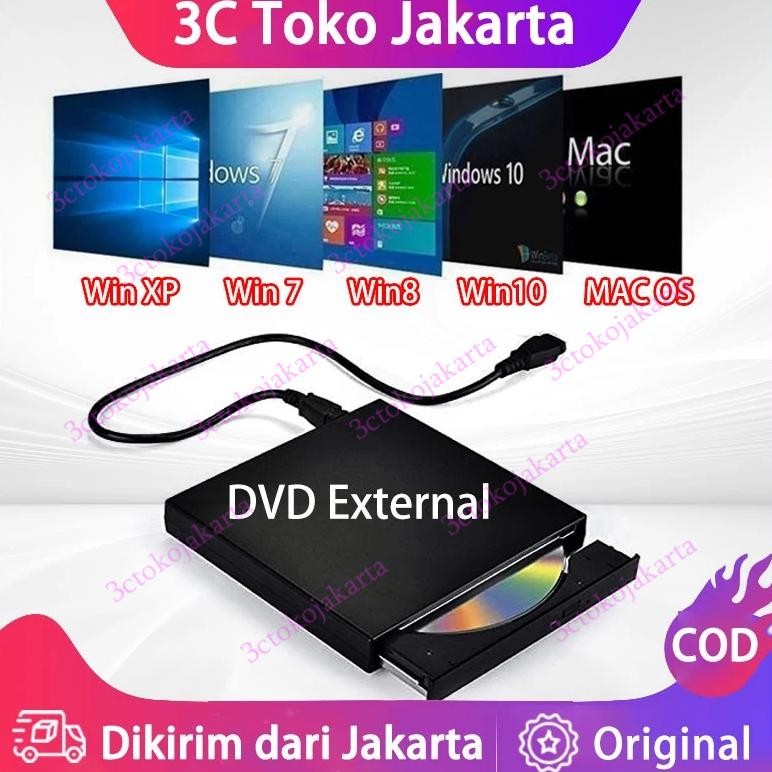 Jual Dvd External Portable Dvd Dvd External Laptop Usb 2.0 Drive Slim Portable Optical Drive ...