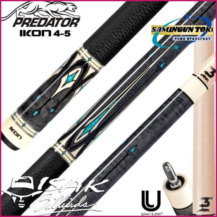 Jual New..!! Predator Ikon4-5 Uniloc Low Deflection Billiard Cue Stick ...