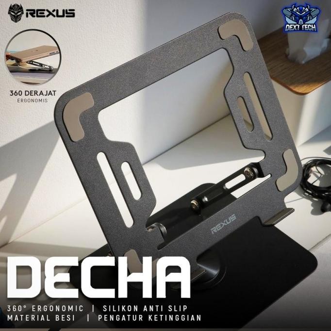Jual Rexus Decha Fp02 / Fp-02 Metal Laptop Stand 360 Around Co | Shopee ...