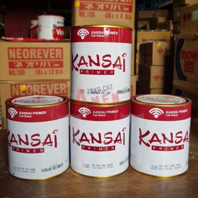 Jual KANSAI ZINC CHROMATE PRIMER 1KG - RED OXIDE / CAT DASAR KAYU DAN ...