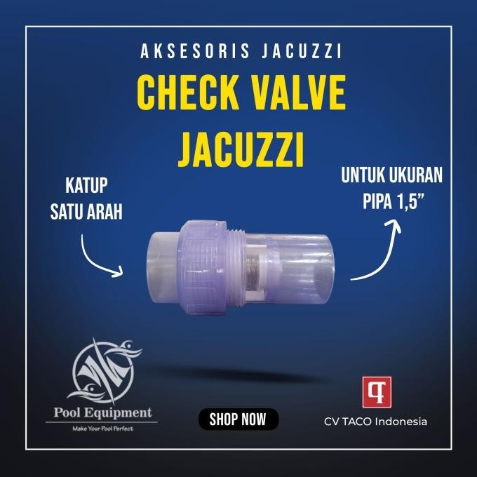 Jual Check Valve Jacuzzi 1,5 Inchi New Stok | Shopee Indonesia