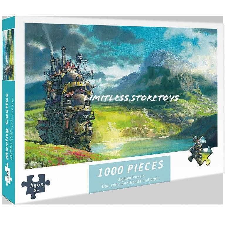 Jual Puzzle DIY Jigsaw MOVING CASTLE Puzzle 1000 Pieces uk 50 cm x 75 ...