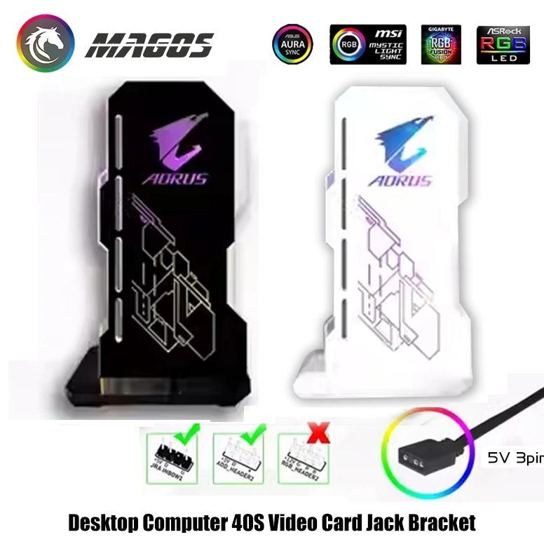 Jual 4090 Gpu Holder Jack Support 40 Series Vga Bracket Rgb Flow Msi ...