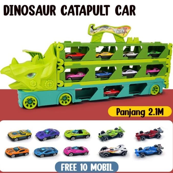 Jual Mainan Mobil Mobilan Anak Truk Dino Rel Lintasan Balap Mobil ...