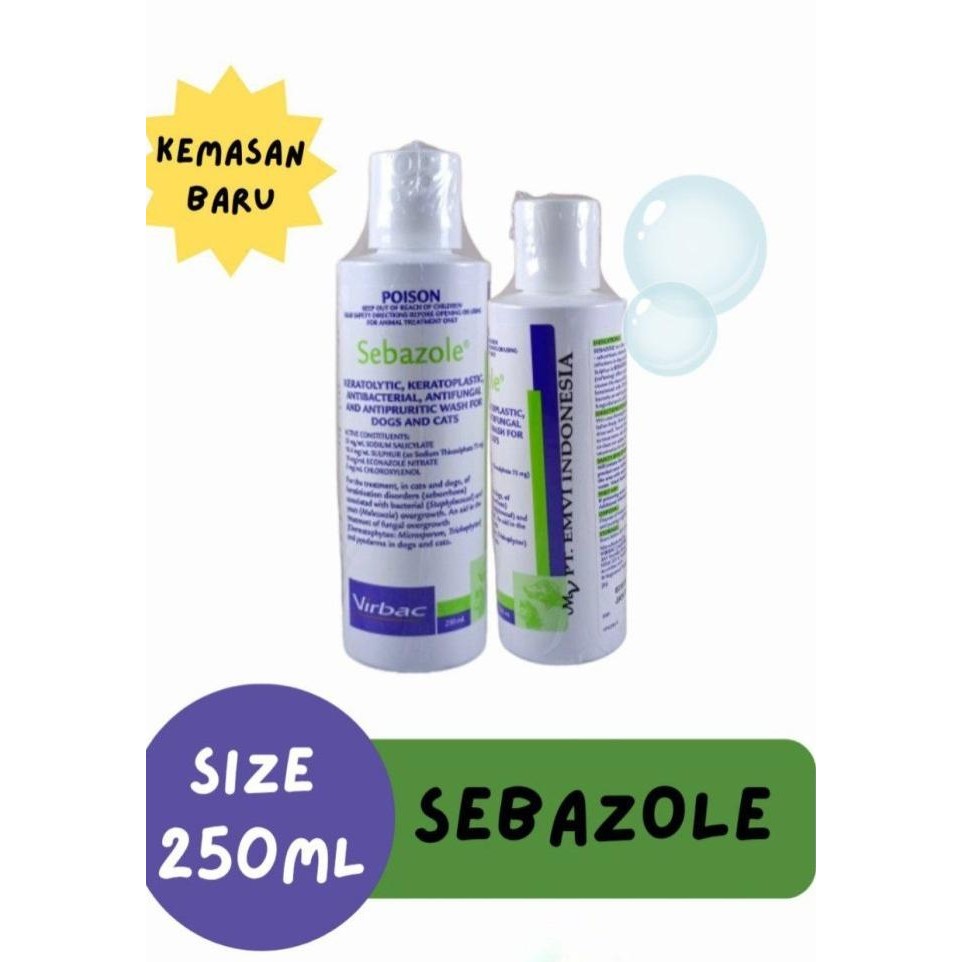 Jual SEBAZOLE 250ML/SHAMPO JAMUR/KUCING & ANJING | Shopee Indonesia