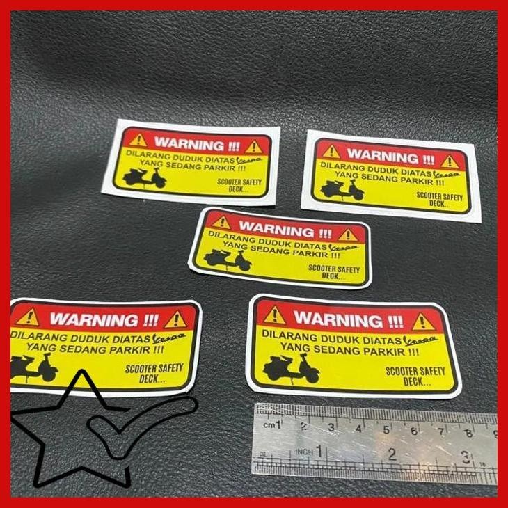 Jual [AMV] STIKER STICKER LOGO BRAND WARNING PERINGATAN DILARANG DUDUK ...