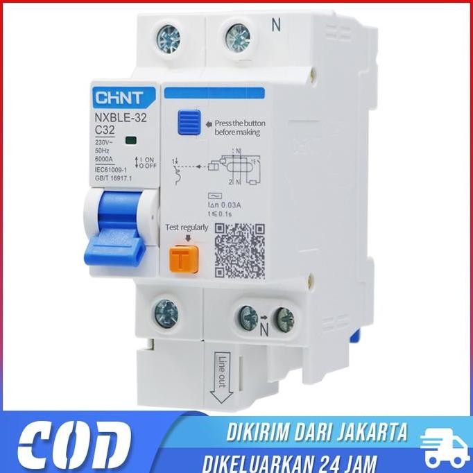 Jual Rcbo Elcb + Mcb Nxble-32 Nxble-63 1P+N 6Ka 6A-32A , Earth Leakage Circuit Breaker (Elcb ...