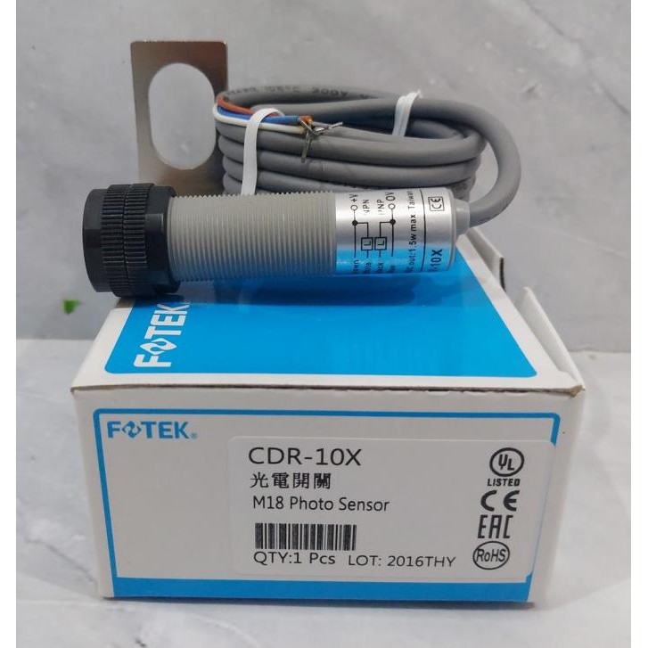Jual Fotek Cdr-10X M18 Photo Electric Sensor Made In Taiwan New Stok ...