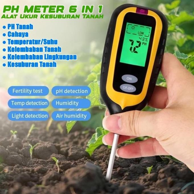Jual Alat Ukur Ph Meter Tanah 3-4In1 Soil Analyzer Tds Digital Tester ...