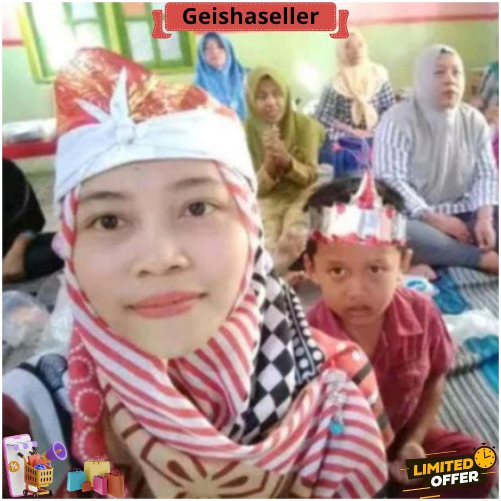 Jual Udeng Bando Ikat Kepala Blangkon Merah Putih Karnaval Prada Bali ...