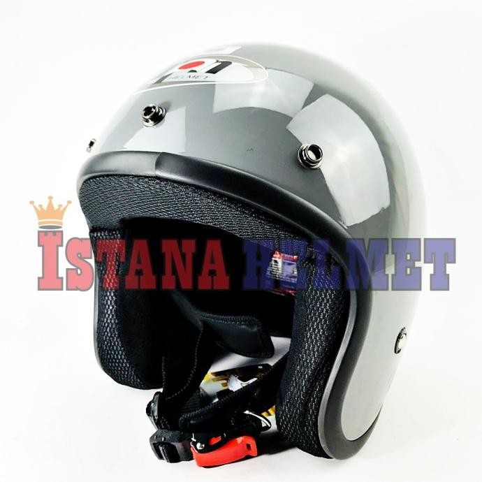 Jual HARGA DISC - HELM BATOK JPN MODEL RETRO ARC MODERN GREY | Shopee ...