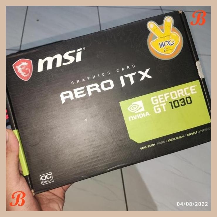 Jual [SRP] Dus box vga MSI Aero Gt 1030 bonus driver ORIGINAL IMEI ...