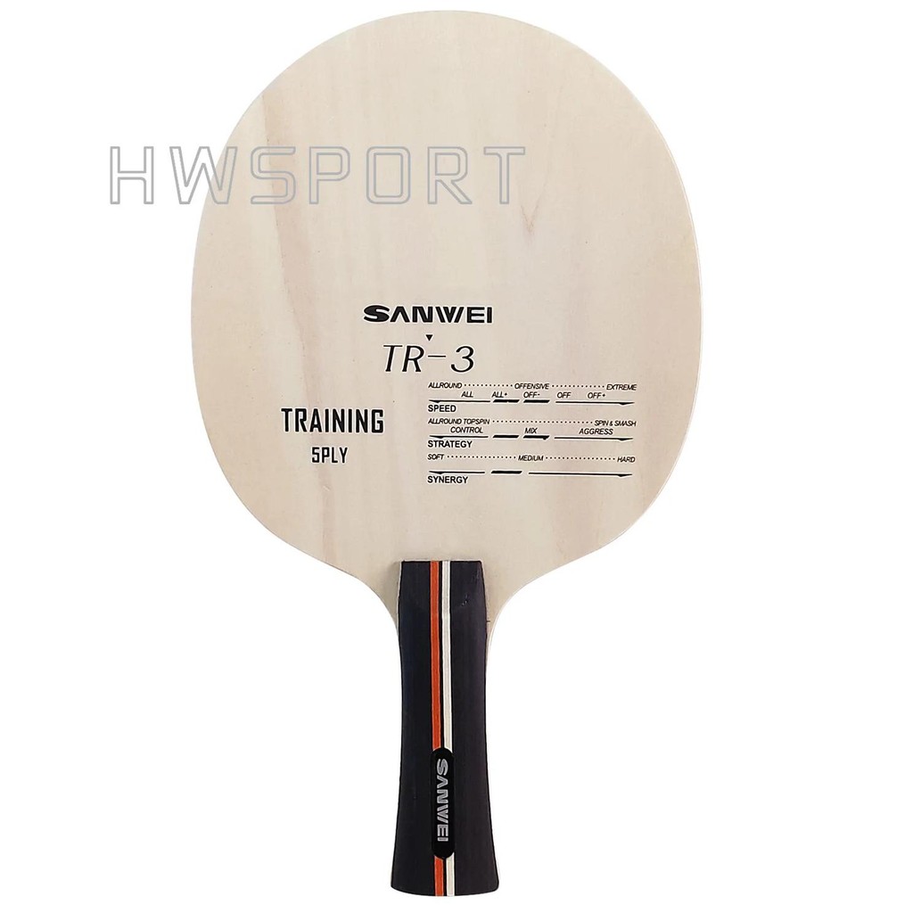 Jual Sanwei Tr-3 Table Tennis Blade Elastic 5-Ply Wood Offensive Ping ...