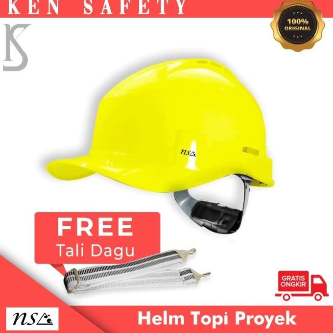 Jual Helm Topi Proyek Safety Helmet Kerja NSA Ventilasi Fastrac Putar ...