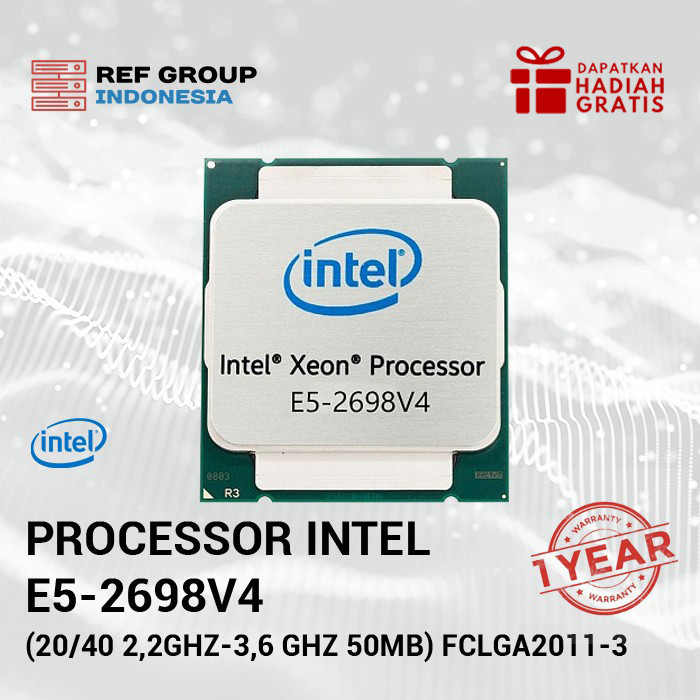 Jual e5-2698v4 Intel service processor CPU e5-2698 v4 (20/40 2,2Ghz-3 ...