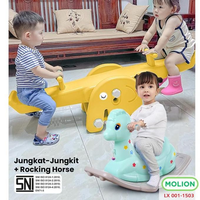 Jual Murah MOLION SNI Mainan Jungkat Jungkit Kuda Kudaan Mainan Pesawat ...