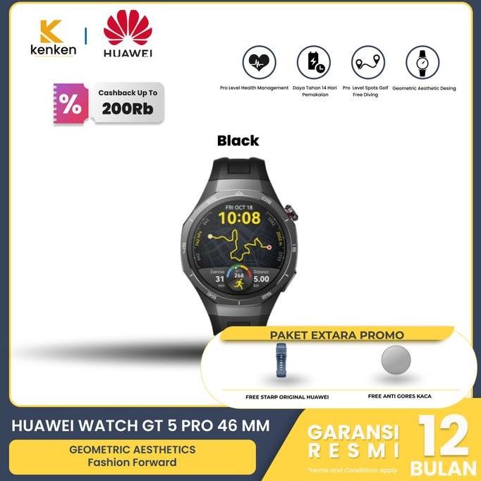Jual HUAWEI WATCH GT 5 PRO GT5 PRO SMARTWATCH GARANSI RESMI HUAWEI ...
