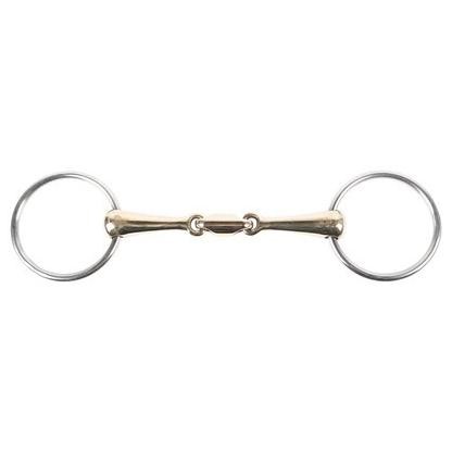 Jual Original Harrys Horse Bit Loose Ring Snaffle Double Jointed Gold ...