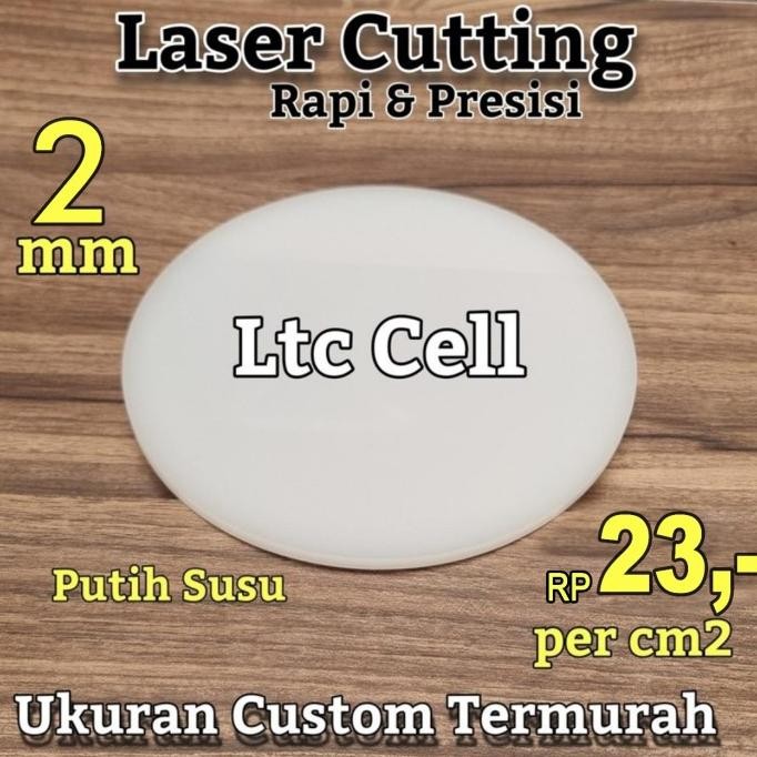 Jual redi Acrylic Custom Diameter Bulat Putih Susu Akrilik Lembaran POTONG LASER | Shopee Indonesia