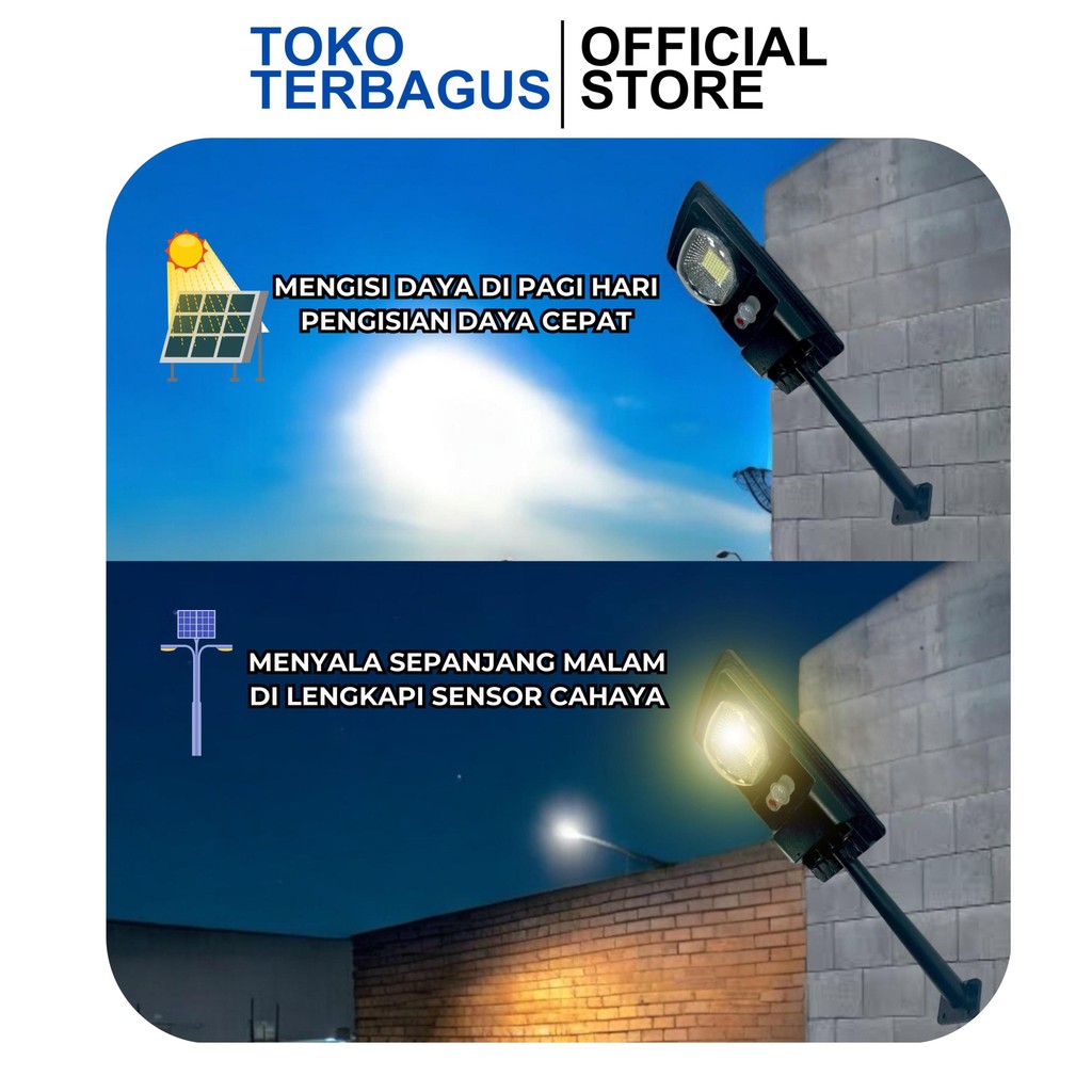 Jual Lampu Jalan PJU 100 200 Watt Solar Cell (Tenaga Surya) Waterproof ...
