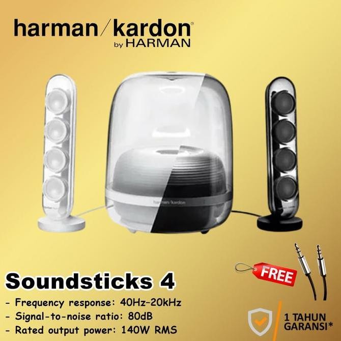 Jual Asli Harman Kardon Soundsticks 4 HK SoundStick 4 Bluetooth Speaker ...
