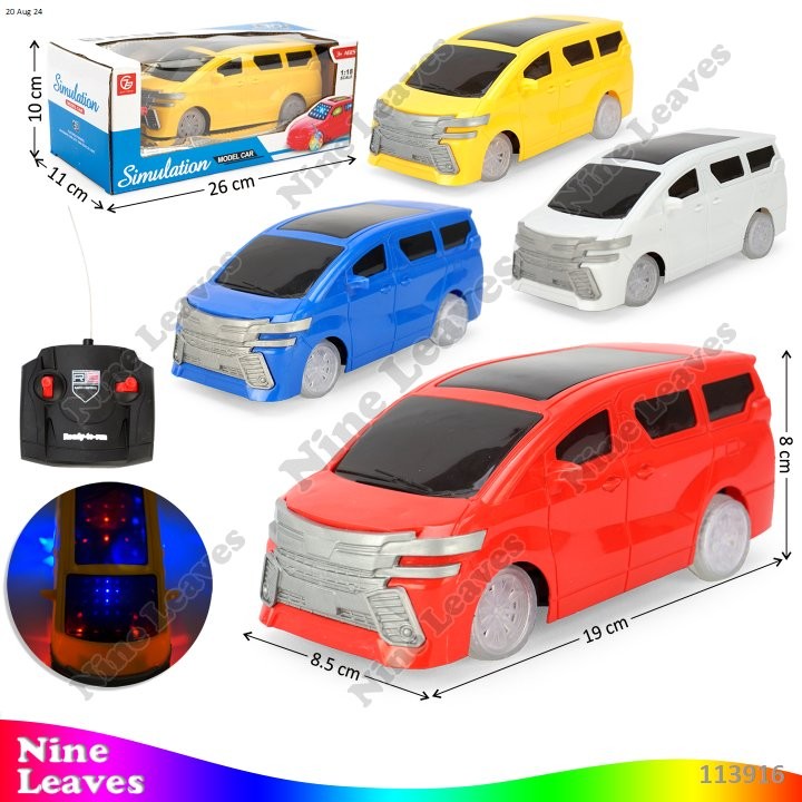Jual Mainan RC Remote Control Mobil Alphard 1:18 Jalan Lampu Ban Nyala ...