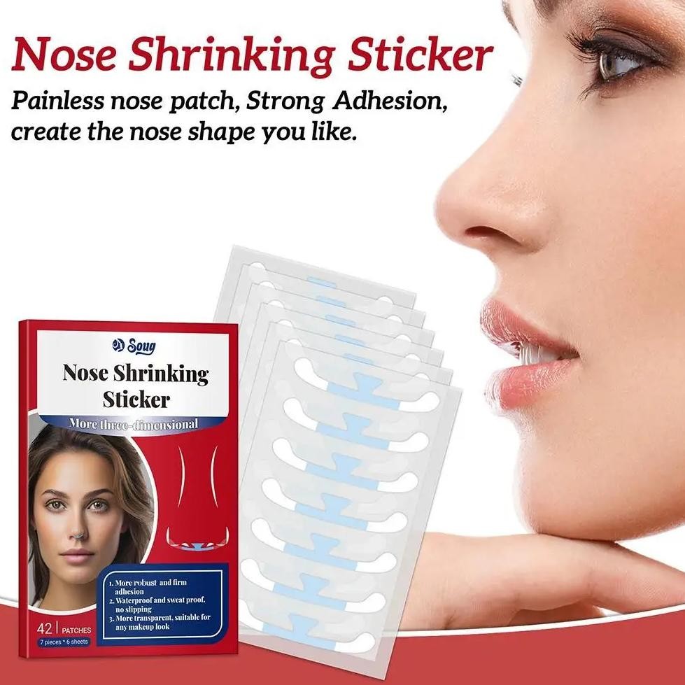 Jual 42Pc/Box Cosplay Special Nose Shrink Strips Shrink Nose Wings ...