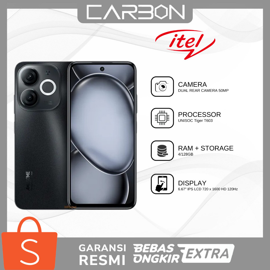 Jual ITEL A80 4+4/128GB Memory - 50MP Super HDR Camera - Pioneering Design - 6.7" Punch Hole ...