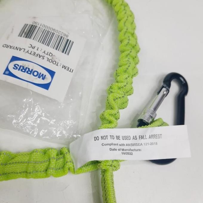 Jual Tali Pengaman Alat / Tool Saety Lanyard / Perkakas Hijau MORRIS ...