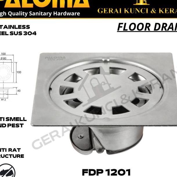 Jual Floor Drain Paloma Fdp 1201 Lubang Aringan Air Lantai Mandi Avur ...