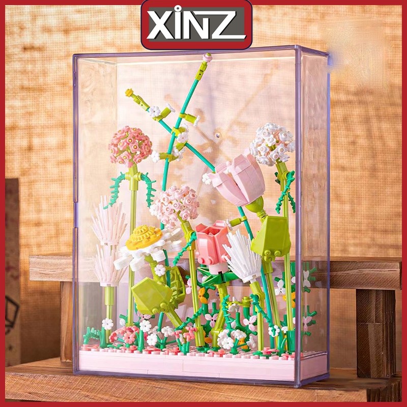 Jual XiNZ Bricks Bunga /Bunga Bata / Bunga Buket Nano Block / Bangunan ...