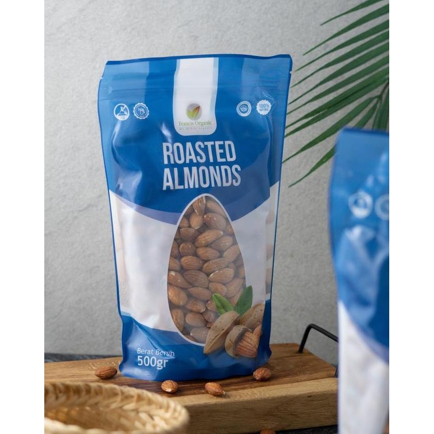 Jual Murah Roasted Almond / Almond Panggang 500Gram ( Francis Organic ...